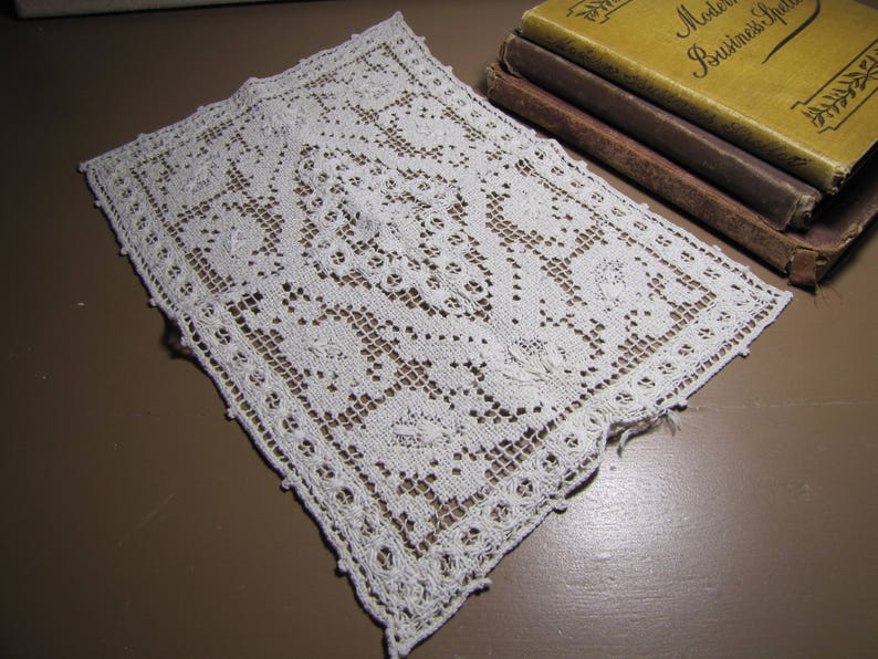 Heavy Crocheted Lace Table Cover Ecru Rectangular Shape - Etsy