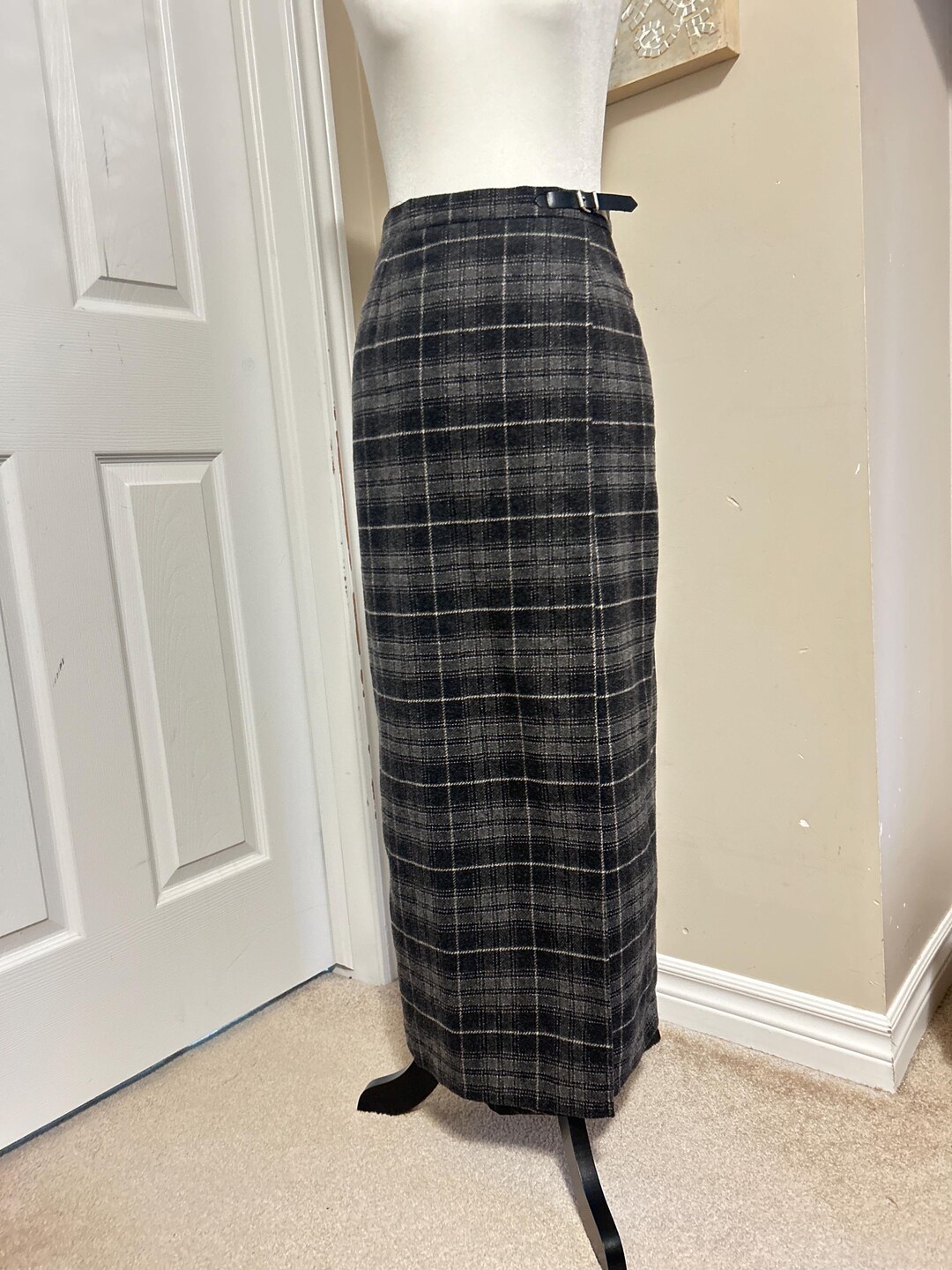 90s Vintage Steilmann Maxi Skirt Wool Blend - Etsy