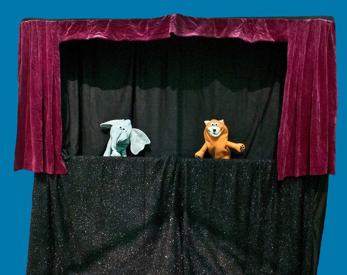 Classroom Puppet Stage XL - 2 Tier Portable Tripod Puppet Theater W/bag ...