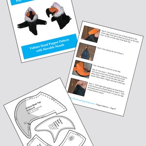 Vulture Puppet Sewing Pattern - Etsy