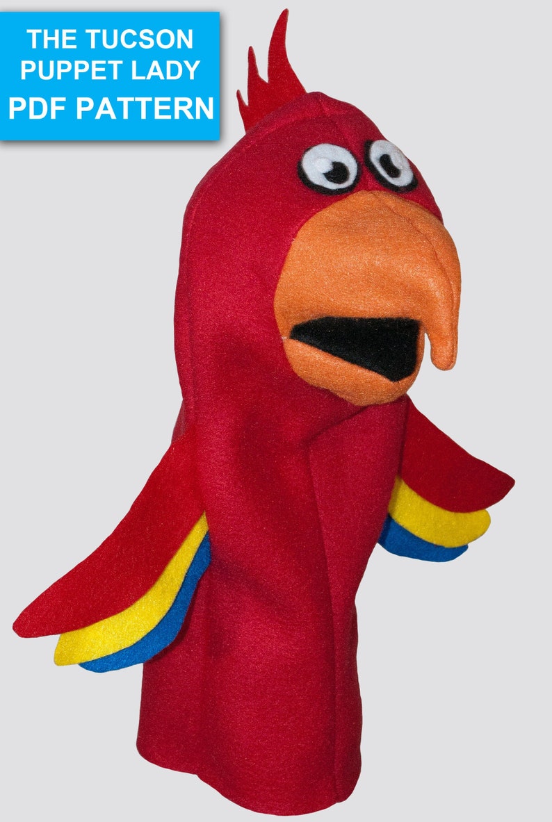 Parrot Puppet Sewing Pattern - Etsy