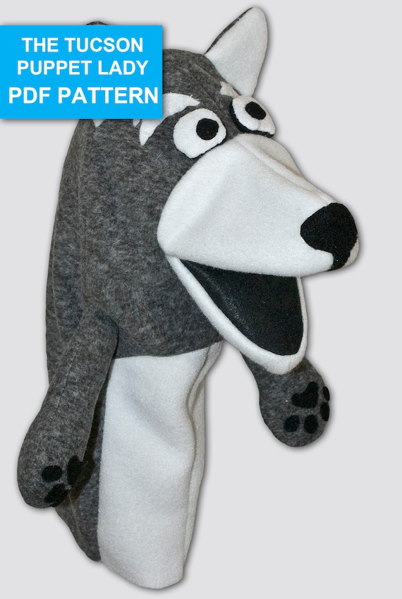 Wolf Puppet Sewing Pattern | Etsy