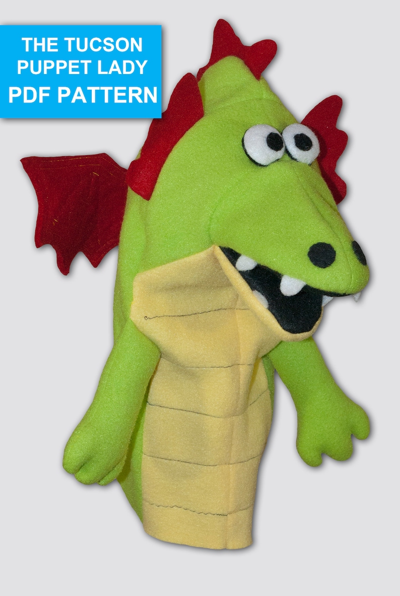 Dragon Puppet Sewing Pattern - Etsy Canada