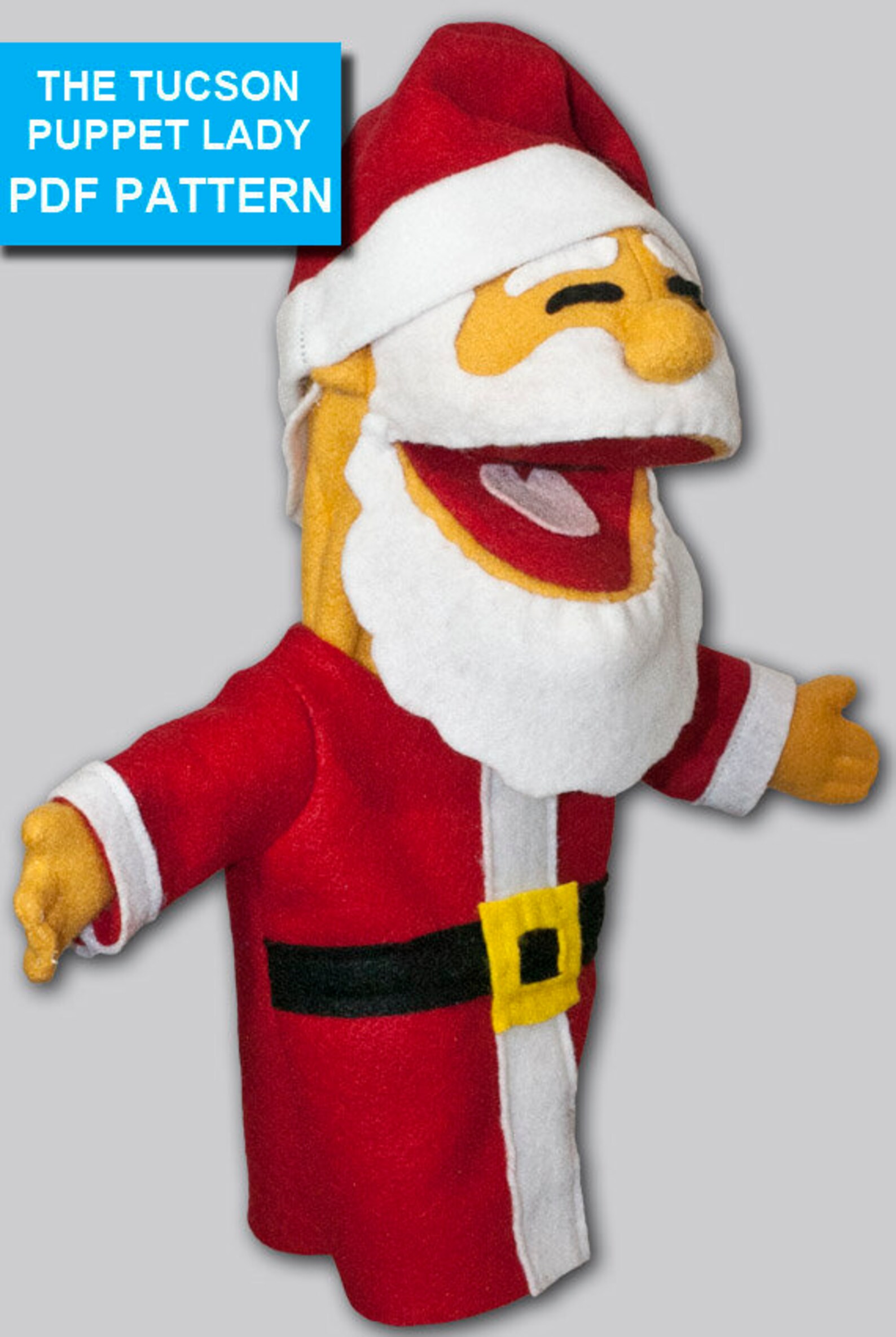 Santa Claus Costume Pattern for Person Puppet | Etsy