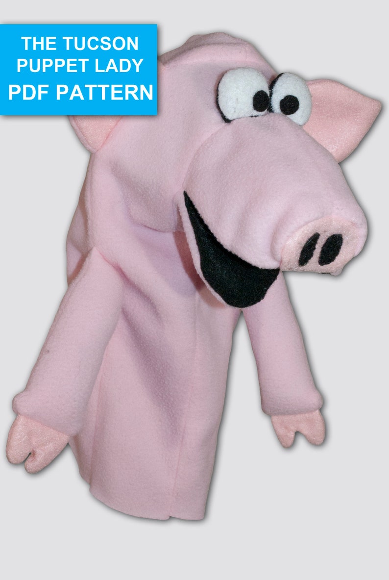 Pig Puppet Sewing Pattern - Etsy UK