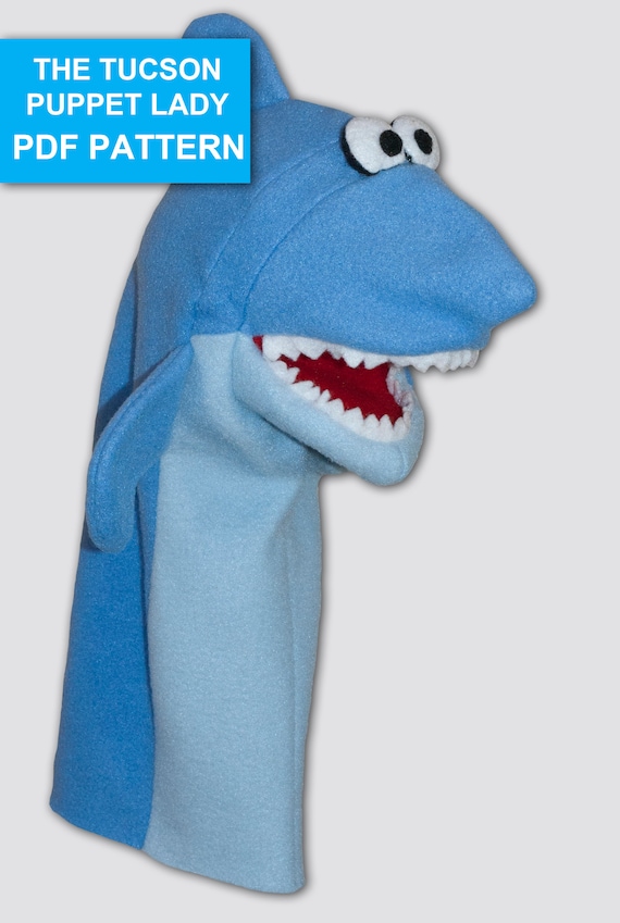 Shark Puppet Sewing Pattern - Etsy Canada