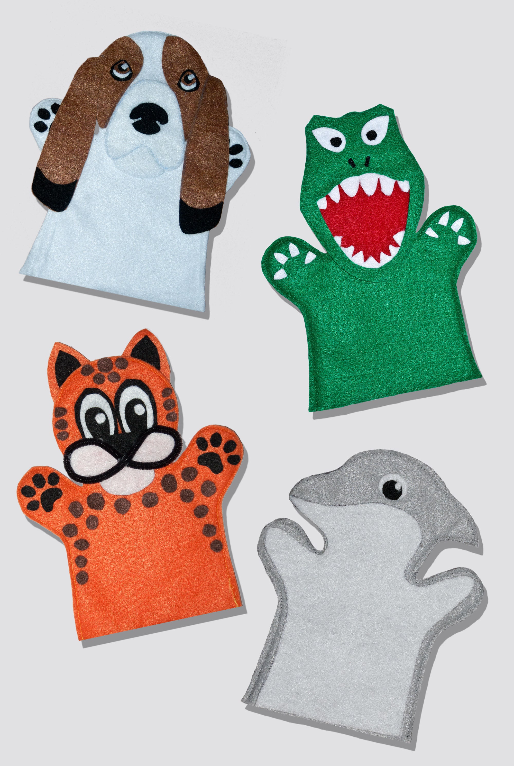 Animal Felt Hand Puppet Pattern Bundle 3 - Etsy