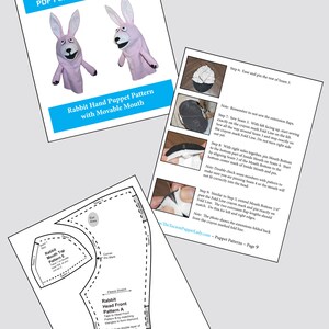 Rabbit Puppet Sewing Pattern - Etsy