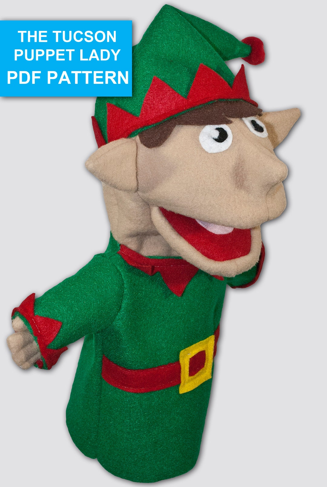 Santa Elf Costume Pattern for Elf Puppet - Etsy