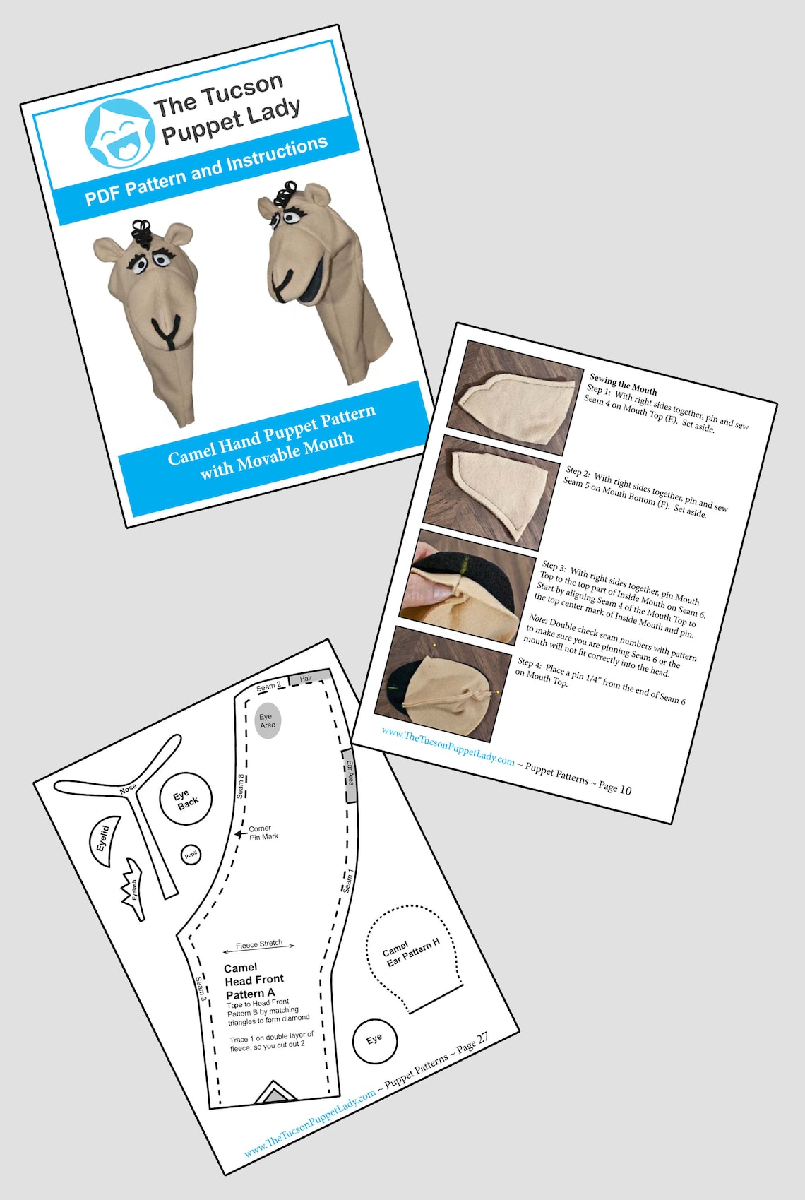 Camel Puppet Sewing Pattern - Etsy