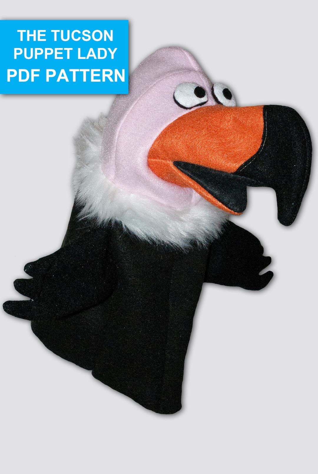 Vulture Puppet Sewing Pattern - Etsy