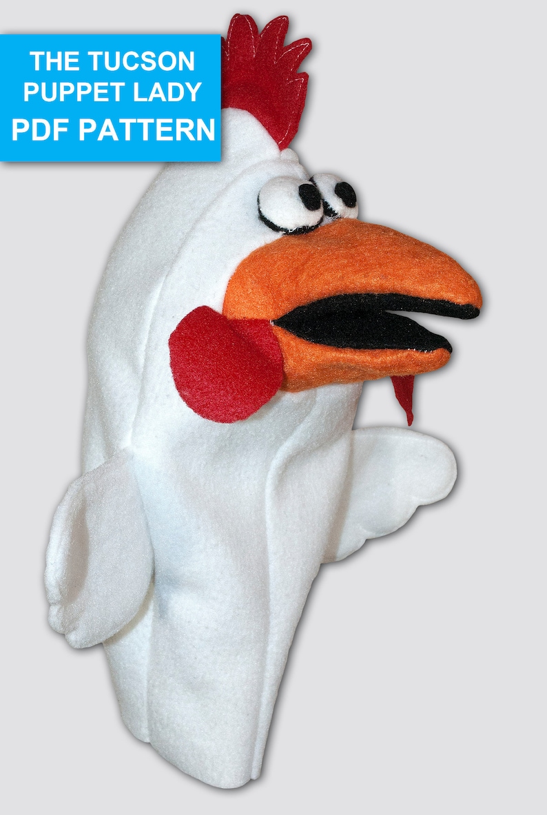 Chicken Puppet Sewing Pattern - Etsy