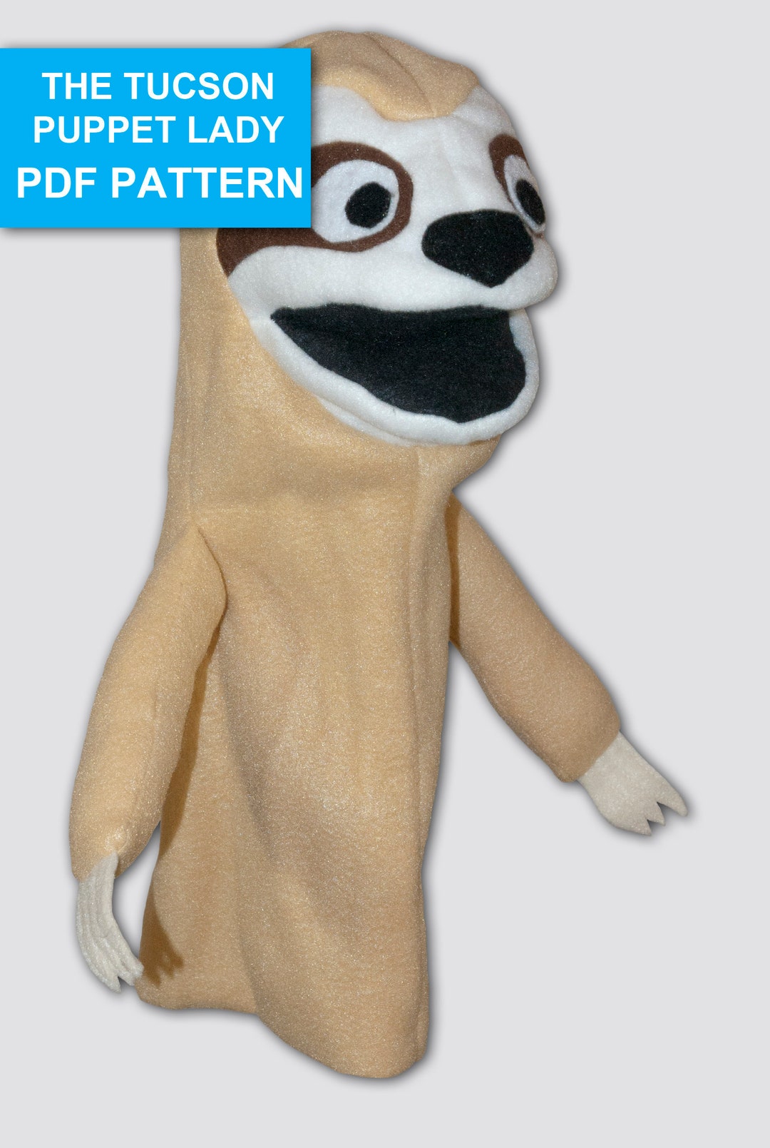 Sloth Puppet Sewing Pattern - Etsy