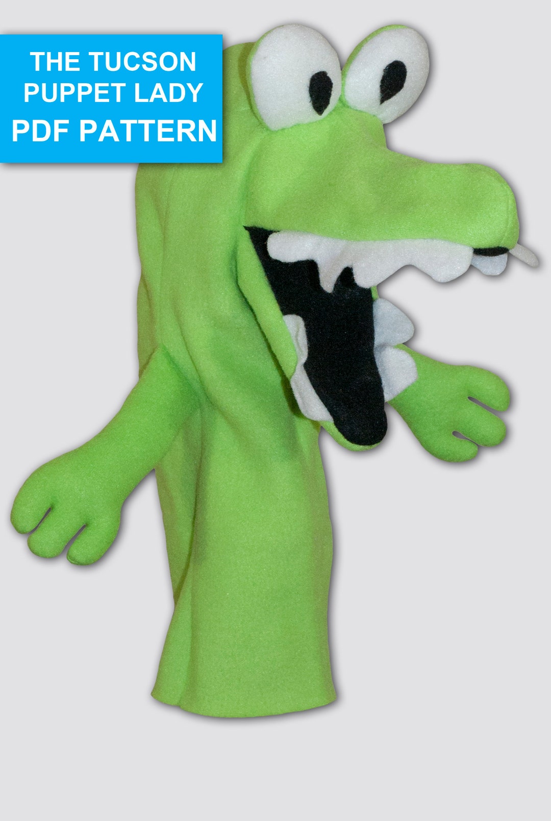 Alligator Puppet Sewing Pattern - Etsy