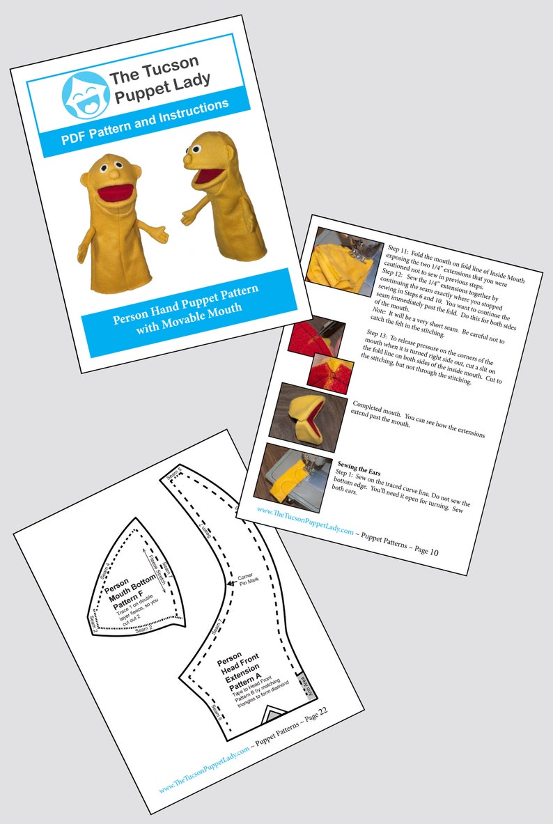 Person Puppet Sewing Pattern - Etsy Canada