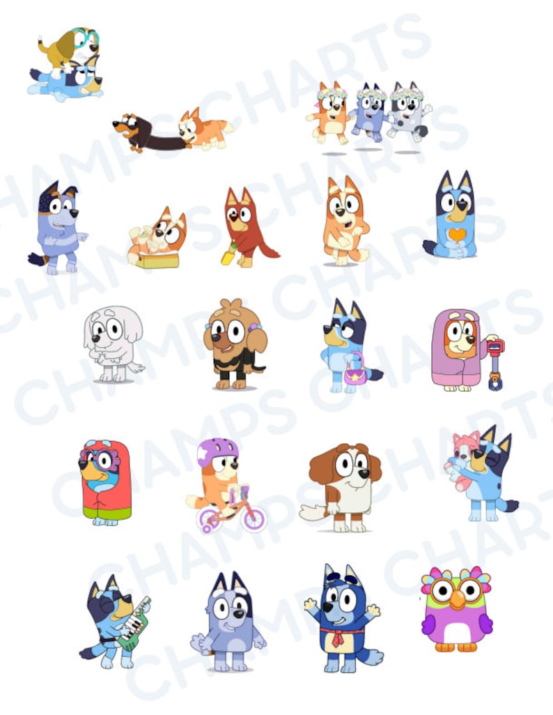 Bluey Potty Training Chart - Etsy