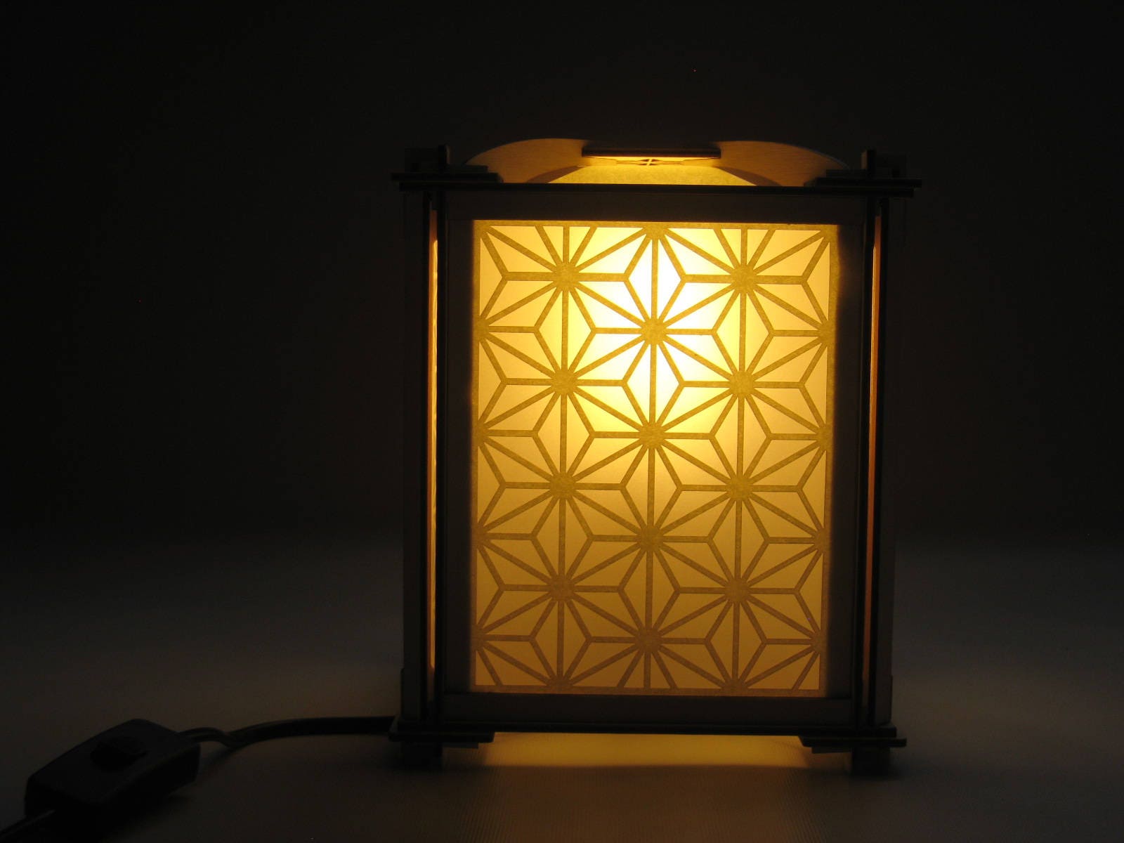 Japanese Style Lamp Star Pattern | Etsy UK