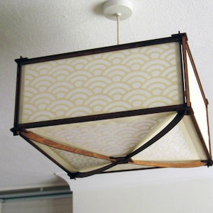 Japanese Style Lampshade With Patterned Screens - Etsy UK