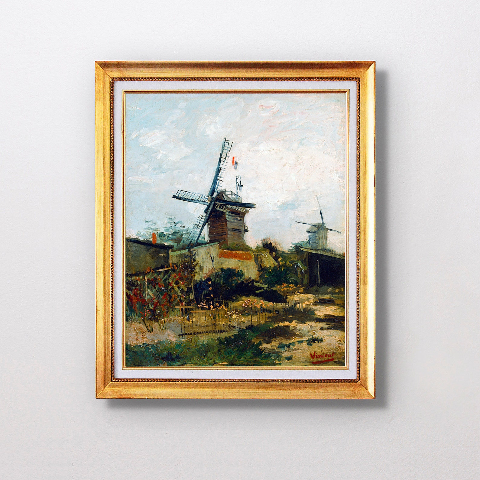 Vincent Van Gogh - Windmills on Montmartre - Fine Art Glicée - 1886 ...