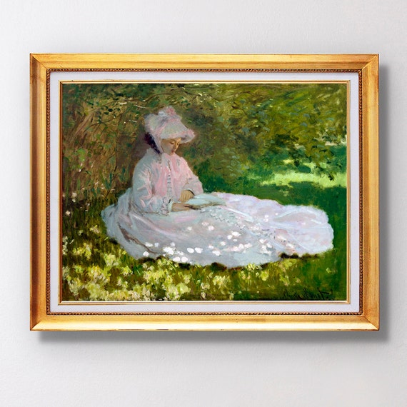 Claude Monet Springtime Fine Art Glicée 1872 SKU 0174 | Etsy