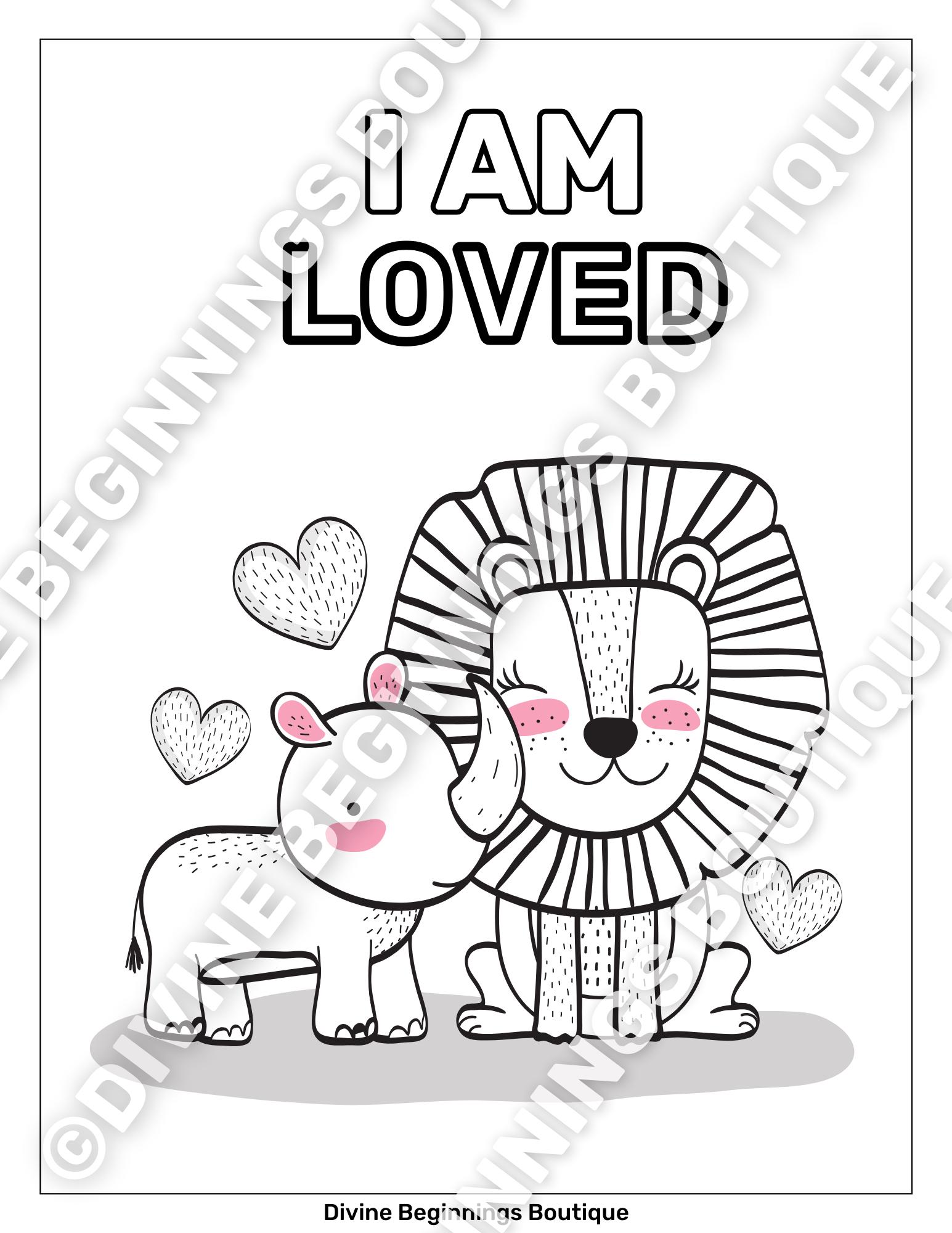 Positive Affirmations Coloring Sheets 10 Inspirational Pages ...