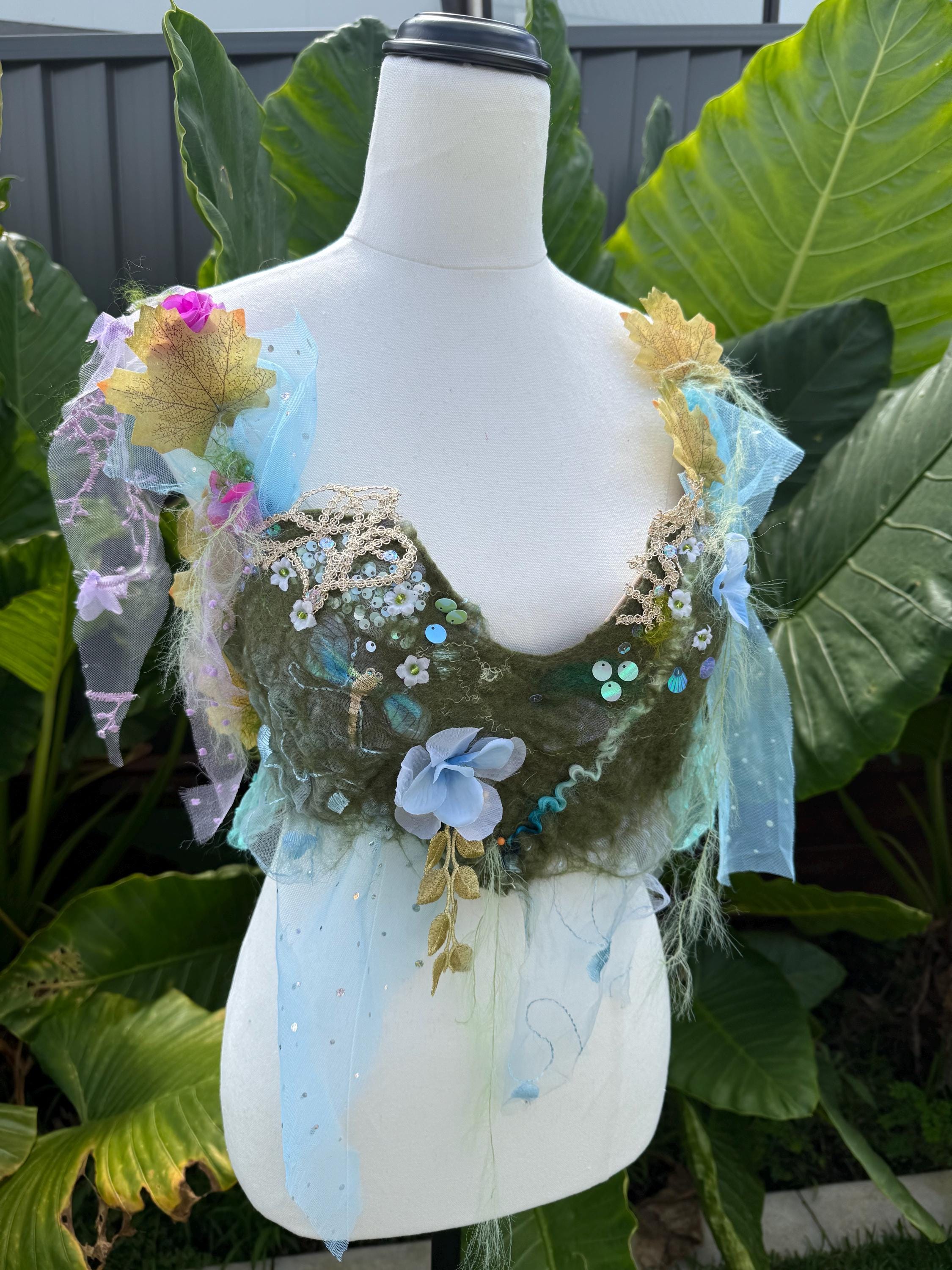 Ethereal Dragonfly Bra Top, Size 12C, Fairy Tale Wearable Art - Etsy