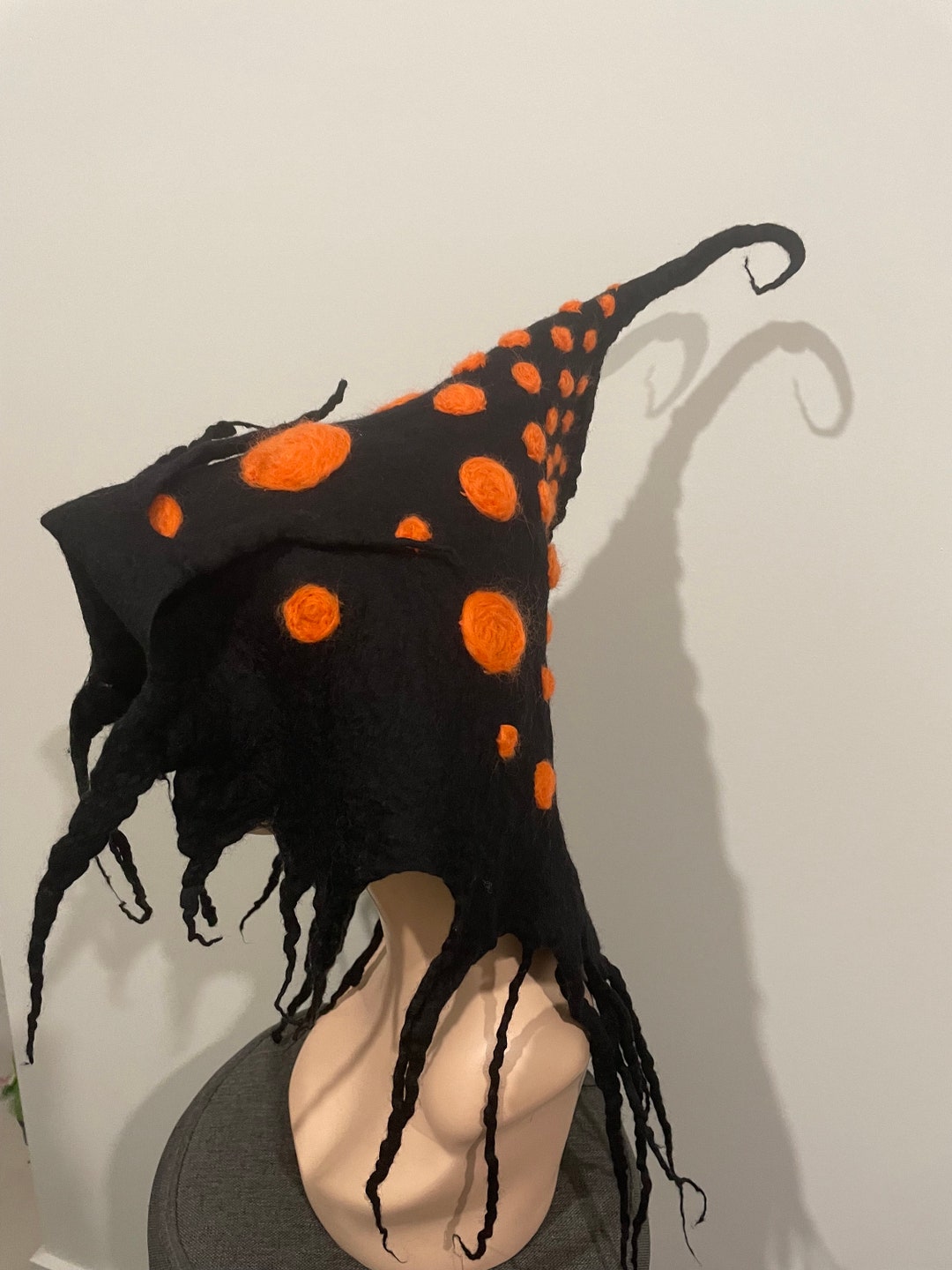 Felted Spooky Pumpkin Toadstool Hat. Great for Halloween or Anywhere ...