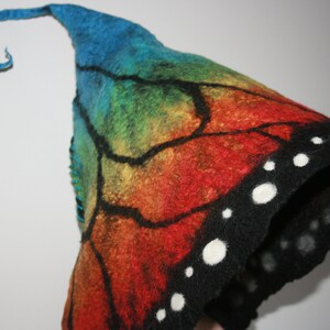 Giant Butterfly Wing Felted Hat! Woodland Folk Felted Hood. Woodland ...