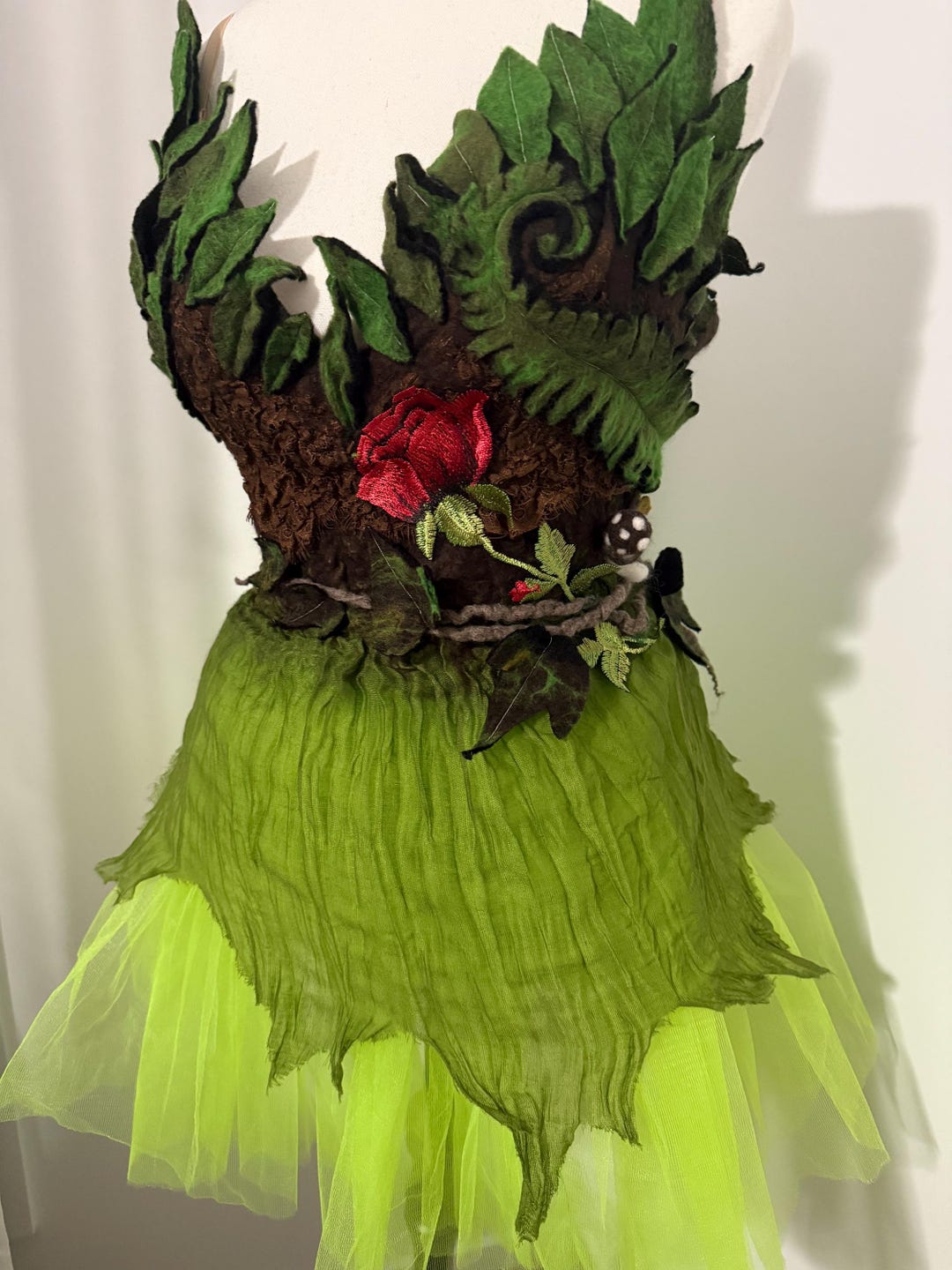 Beautiful Nuno Felted Woodland Goddess Embellished Bra Top. Fairytale ...