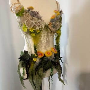 Ethereal Fungi Fashion Forest Fae Embellished Push up Bra Top Set ...