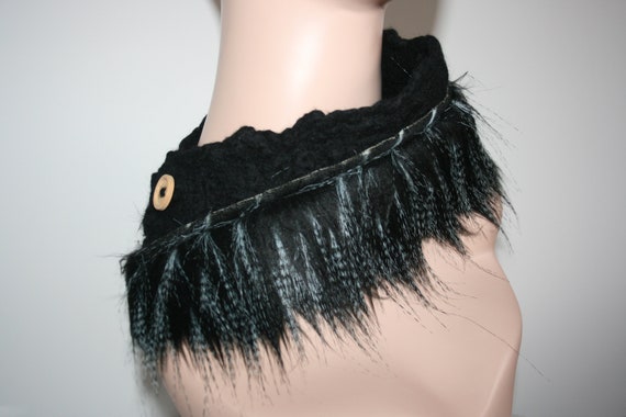 Tribal Cave Man Fluffy Neck Warmer. Woodland. Gorgeous Soft - Etsy
