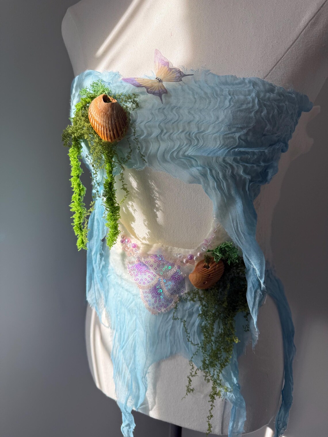 Beautiful Nuno Felted Mermaid Mer Fae Top. Felted. Very Soft Australian ...