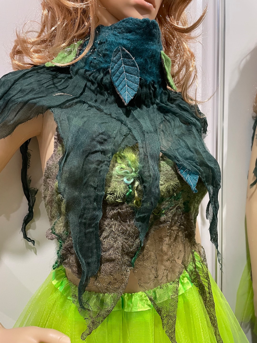 Custom Made to Order~ Woodland Fairy Tale Forest Nuno Felted Belt/shawl ...