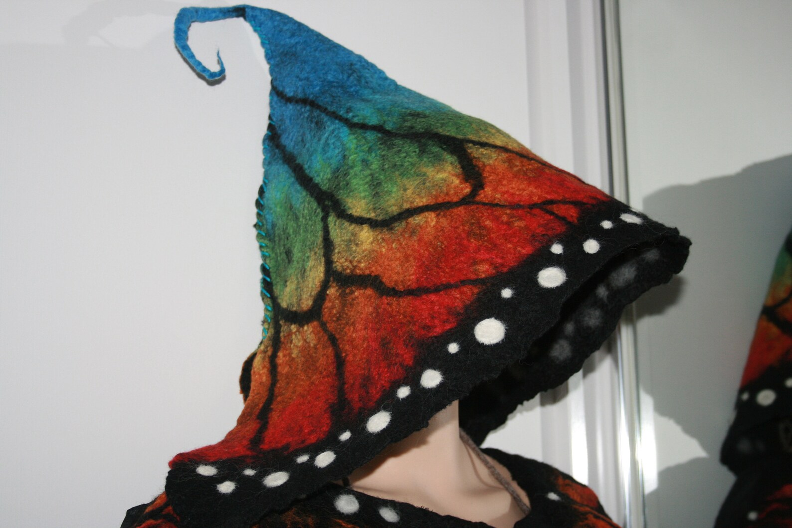 Giant Butterfly Wing Felted Hat! Woodland Folk Felted Hood. Woodland ...