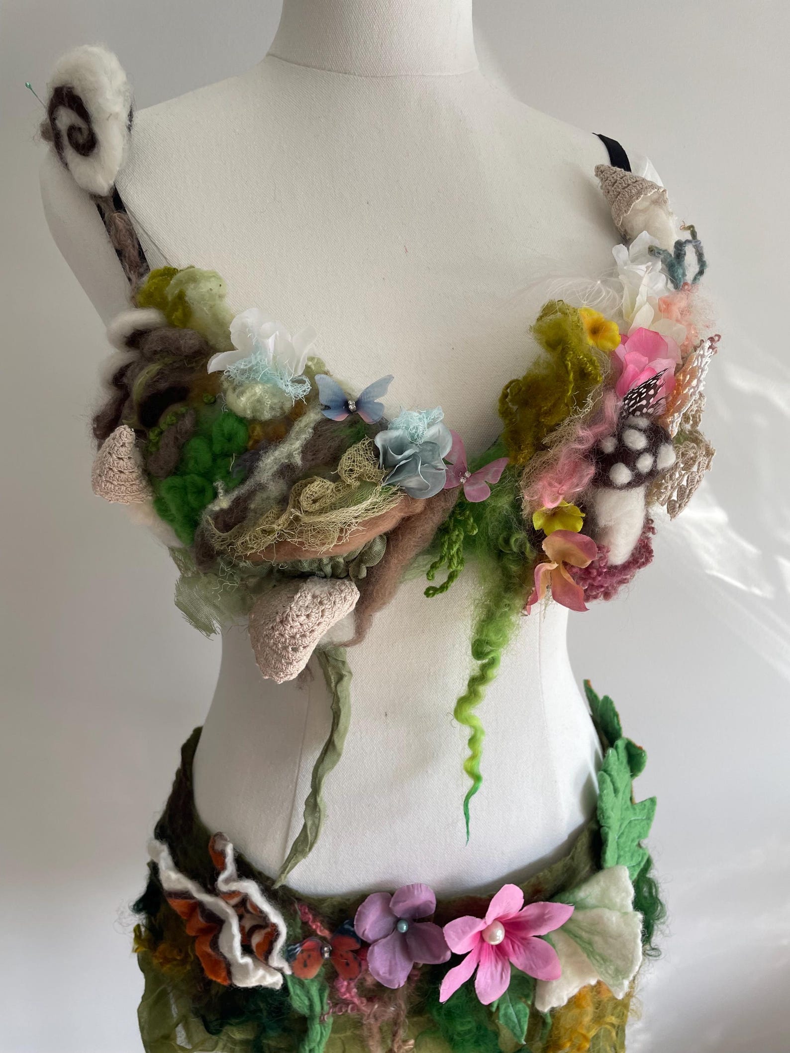Custom Made to Order~ethereal Fungi Forest Fae Embellished Push up Bra ...