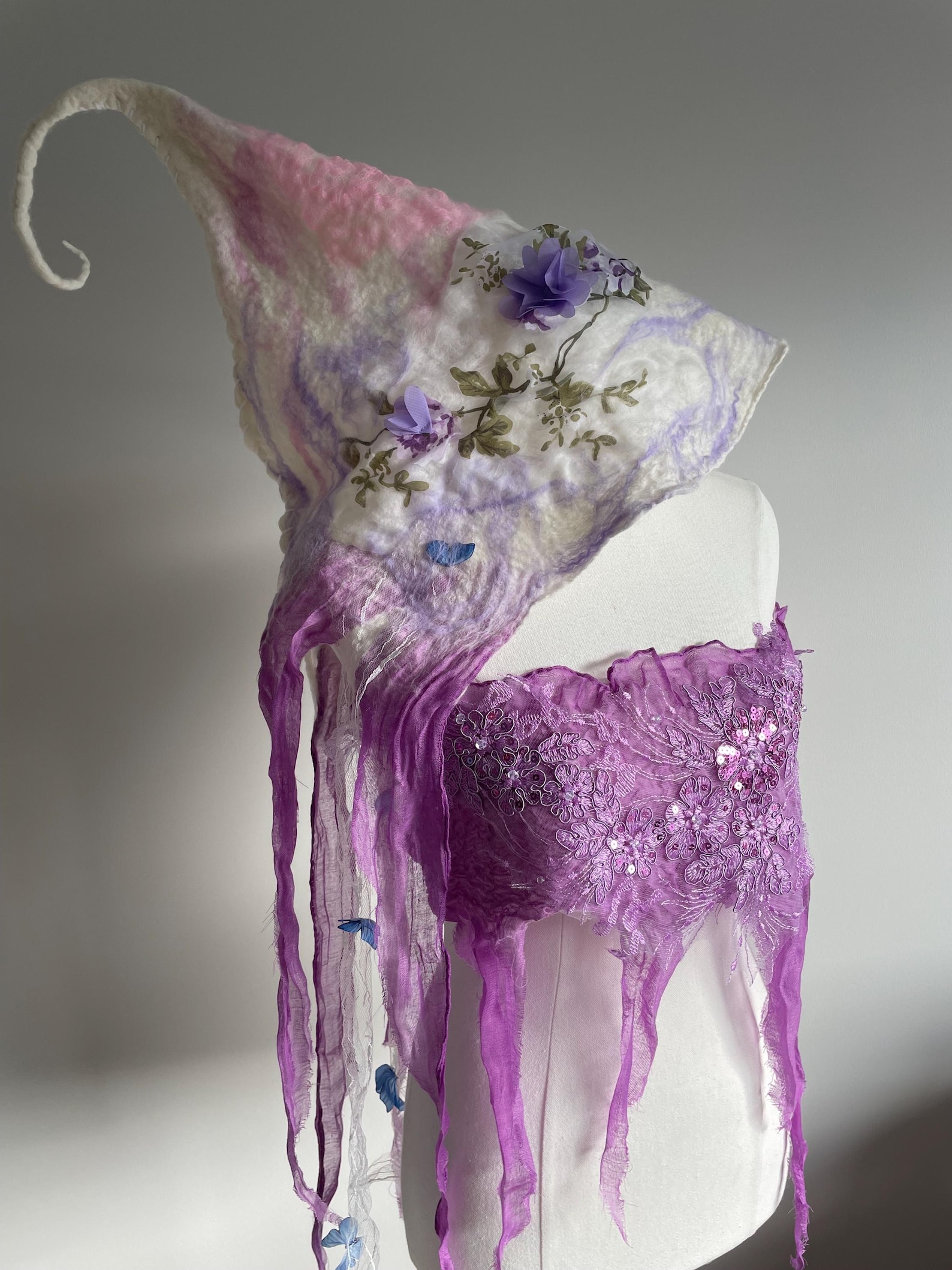 Beautiful Felted Fairytale Princess Outfit. Hat and Top Set. Made by ...