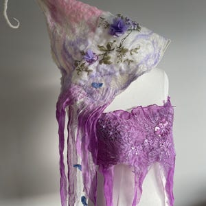Beautiful Felted Fairytale Princess Outfit. Hat and Top Set. Made by ...