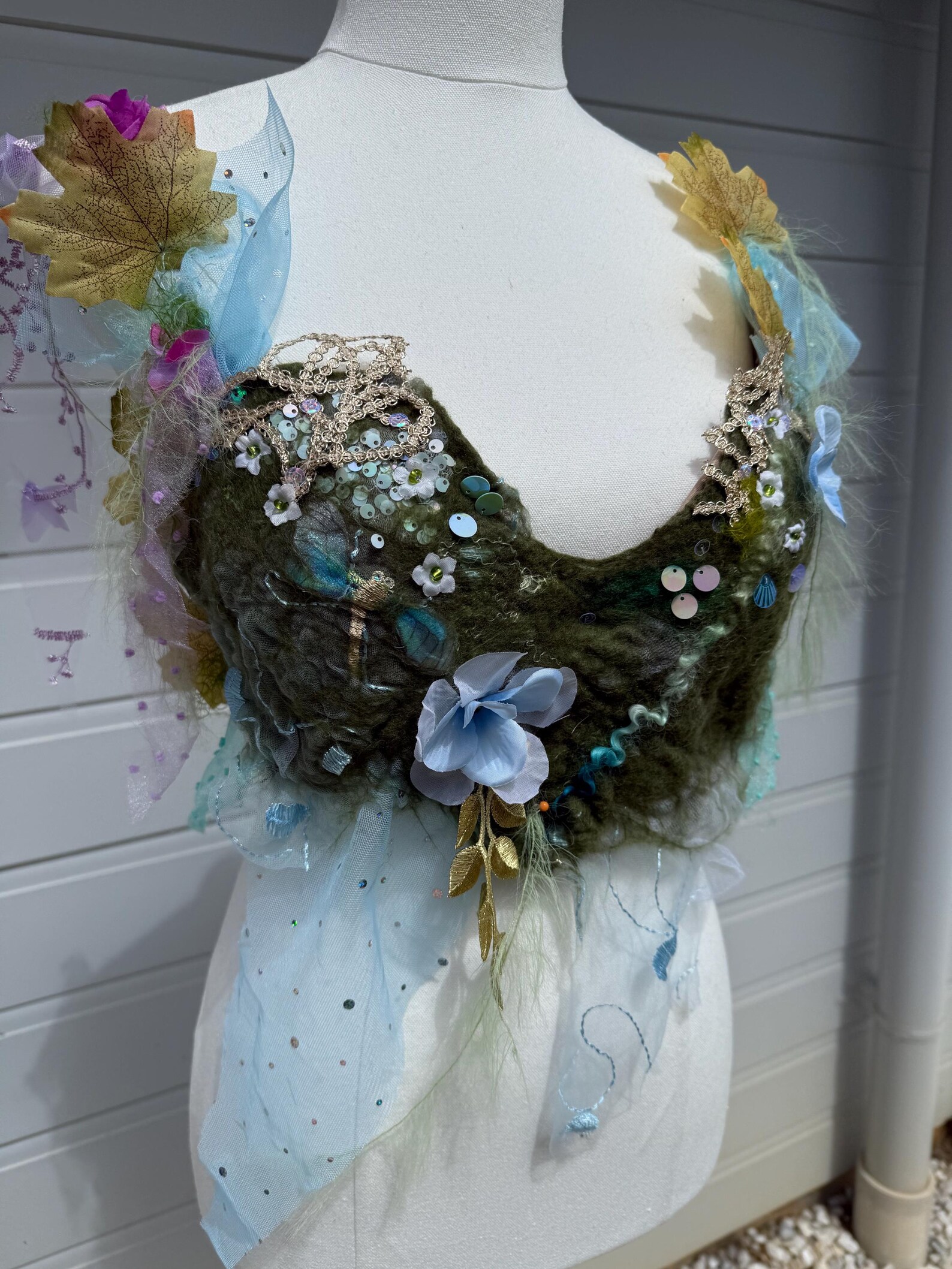 Ethereal Dragonfly Bra Top, Size 12C, Fairy Tale Wearable Art - Etsy