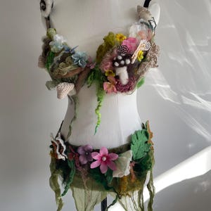 Custom Made to Order~ethereal Fungi Forest Fae Embellished Push up Bra ...
