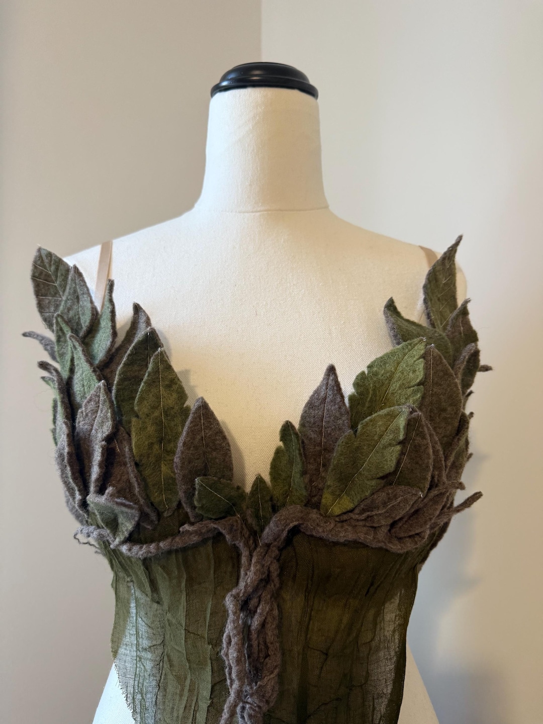 Custom Made to Order- Ethereal Druid Forest Fae Embellished Bra Top ...