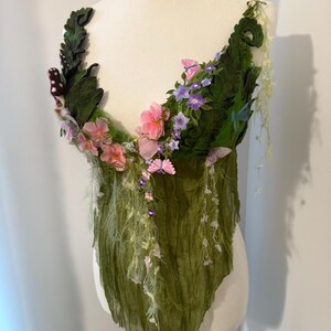 Beautiful Felted Woodland Fairy Goddess Embellished Bra Top. Fairytale ...