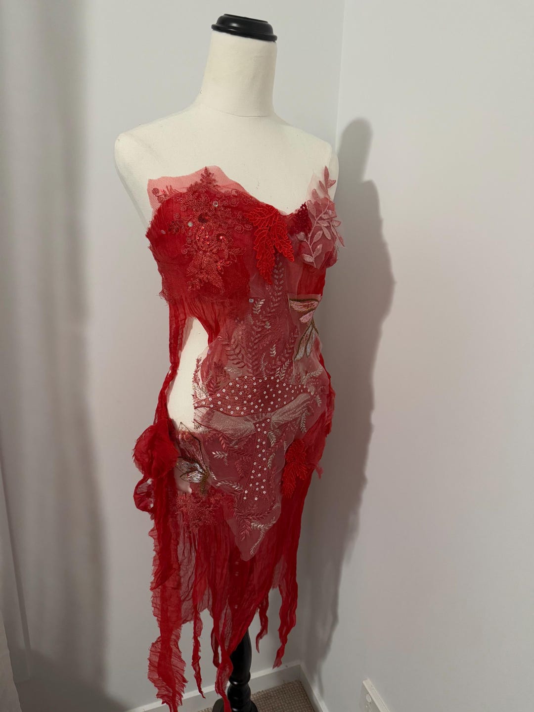 Beautiful Ethereal Outfit! Fairy Tale Textile Art to Wear Dress. Size ...