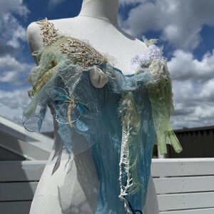 Ethereal Mermaid Embellished Push up Bra! Forest Textile Art to Wear ...
