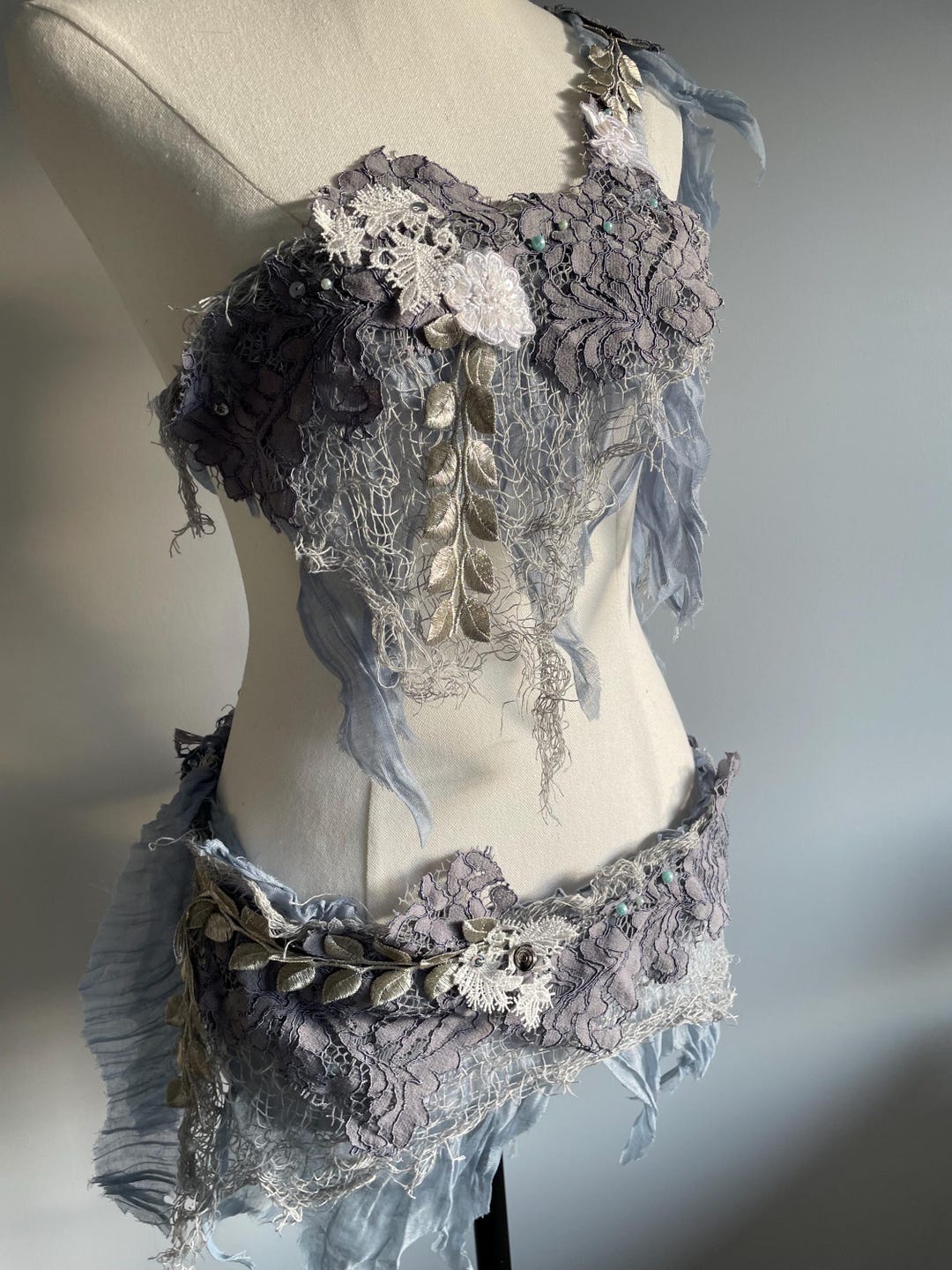 Custom Made to Order Beautiful Ethereal Outfit Fairy Textile Art to ...