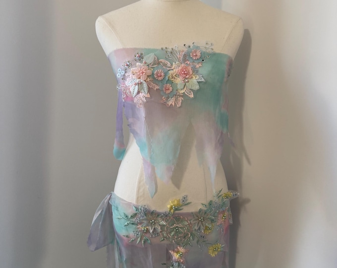 Beautiful Ethereal Outfit! Fairy Tale Textile Art to Wear Top and Belt ...