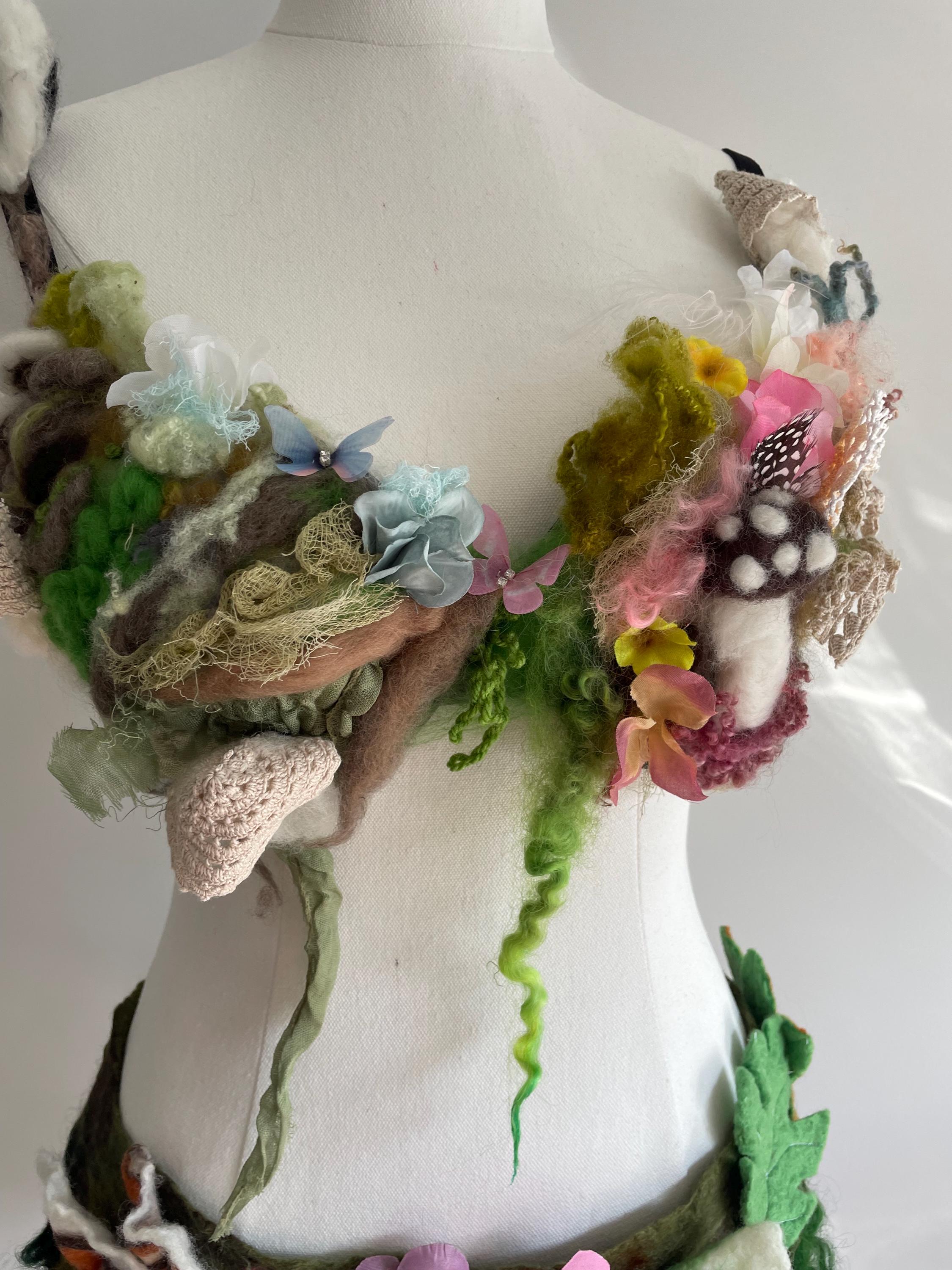 Custom Made to Order~ethereal Fungi Forest Fae Embellished Push up Bra ...