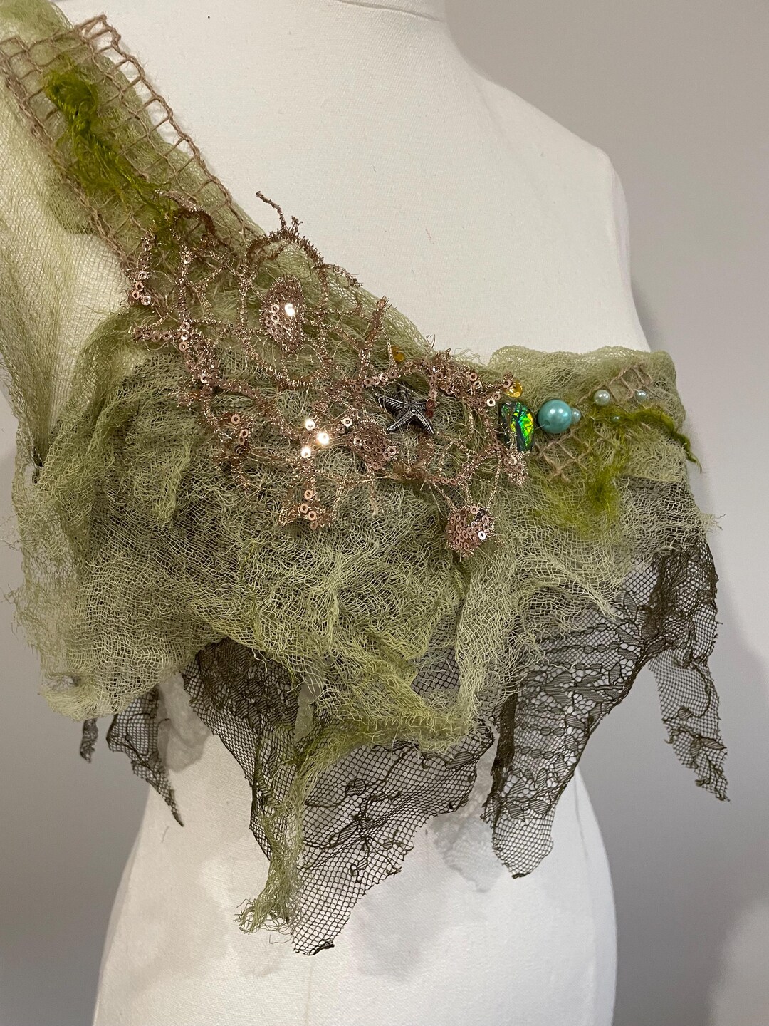 Ethereal Forest Fae Top Fairy Tale Textile Art to Wear Top. Small. Size ...