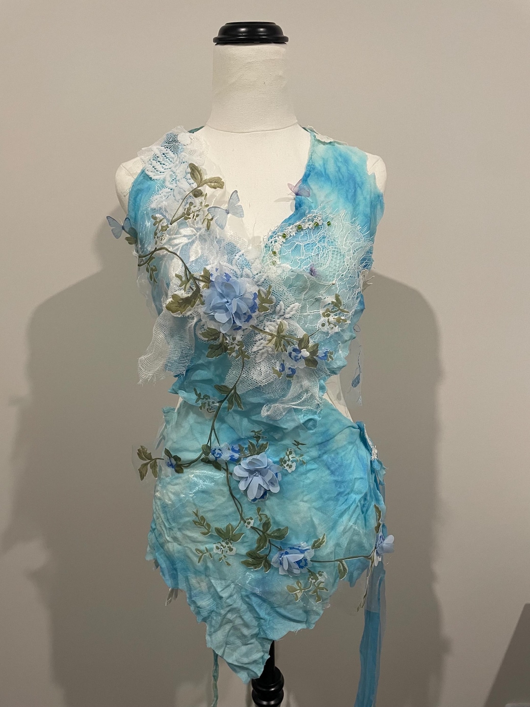 Beautiful Ethereal Dress! Fairy Tale Textile Art to Wear Dress. Size ...