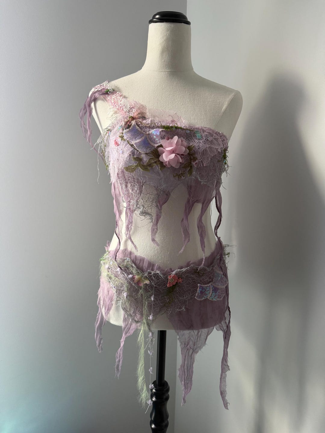 Fairytale Forest Ethereal Outfit! Textile Art to Wear Top and Belt ...