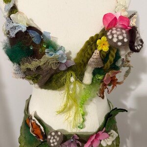 Ethereal Fungi Forest Fae Embellished Push up Bra Top Set Forest ...